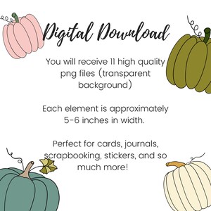 Fall Pumpkin Clipart, Autumn Clip Art Pumpkins, Pumpkin Bundle Png ...