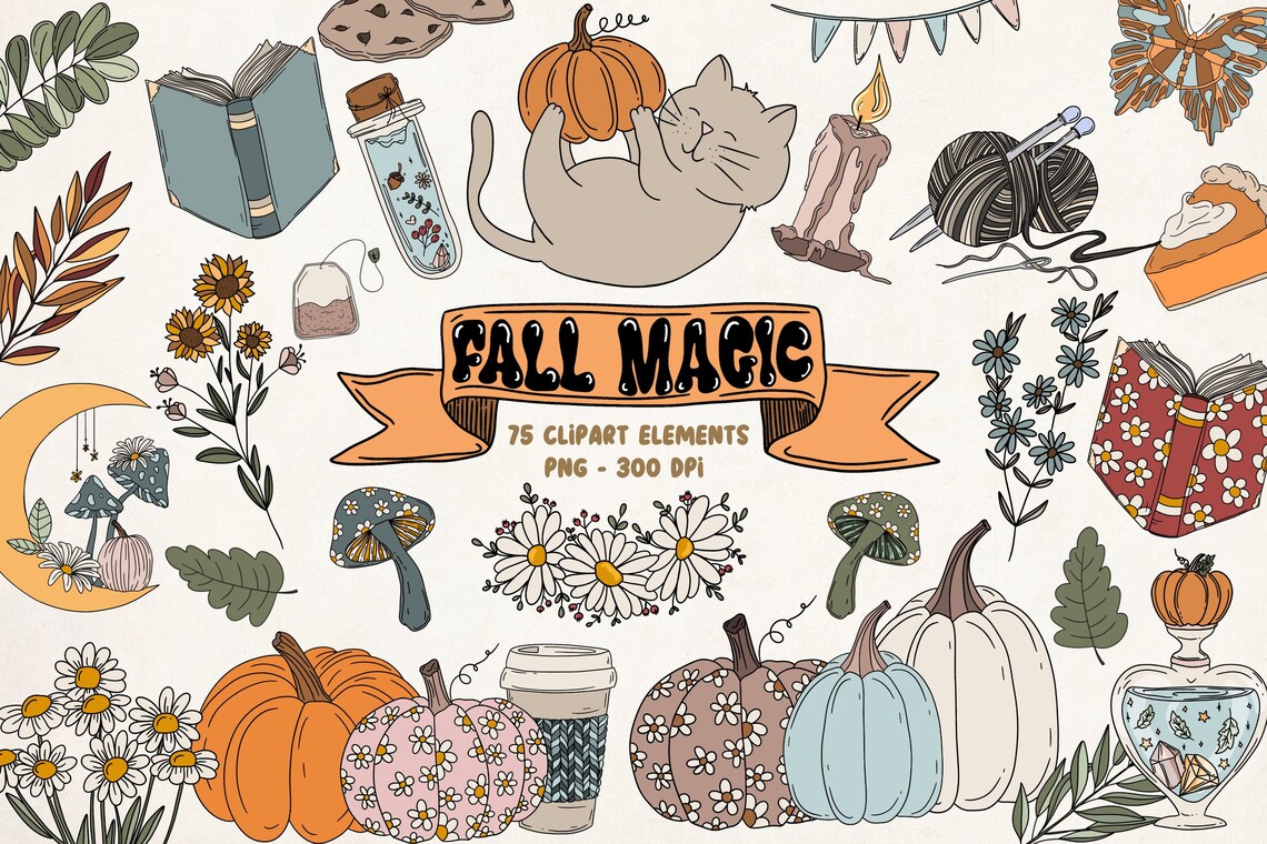 Fall Clipart, Autumn Clipart, Thanksgiving Clipart, Pumpkin Clipart ...