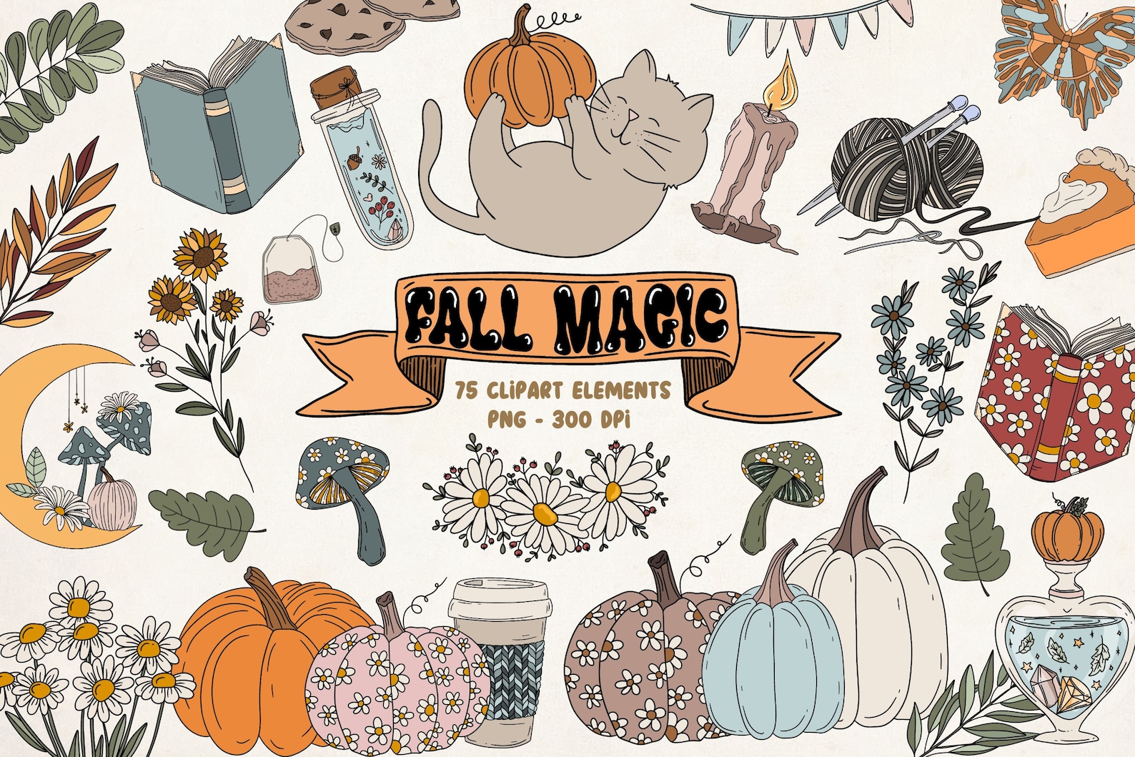 Fall Clipart, Autumn Clipart, Thanksgiving Clipart, Pumpkin Clipart ...