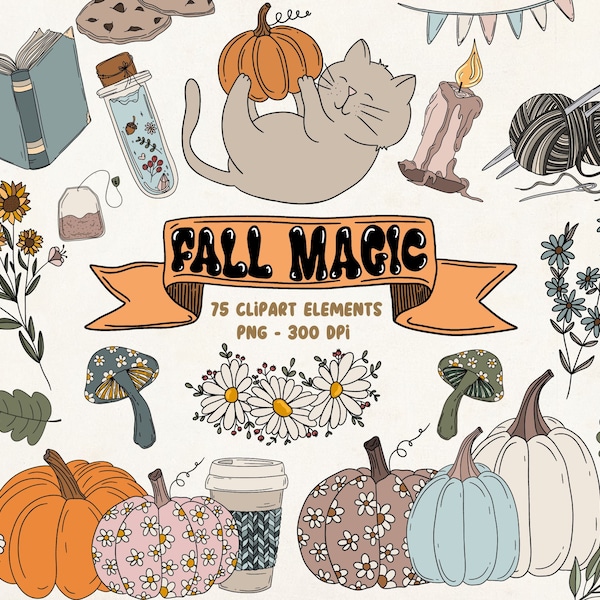 Pumpkin Clipart - Etsy