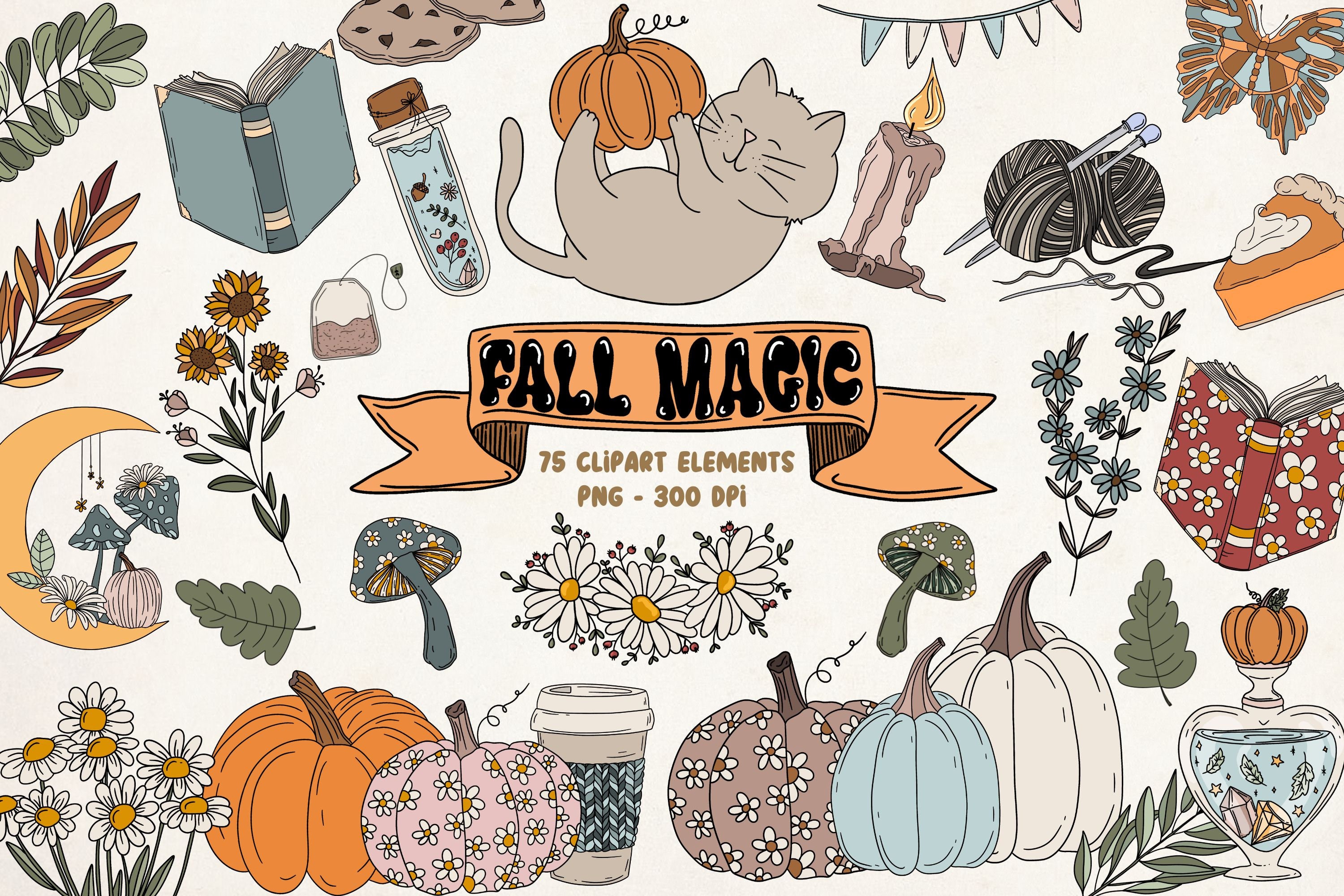 Fall Clipart, Autumn Clipart, Thanksgiving Clipart, Pumpkin Clipart ...