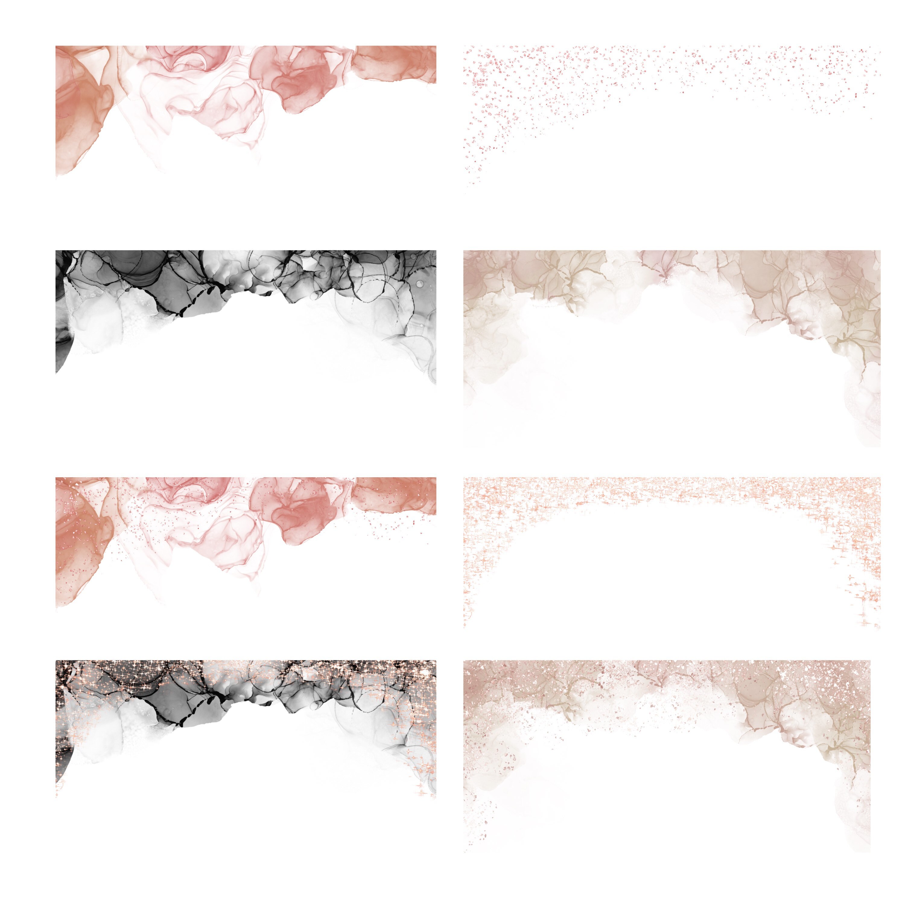 Alcohol Ink Clipart Borders, Glitter Border Frames, Border Clip Art ...