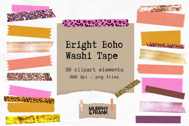 Washi Clipart, Planner Clipart, Washi Tape Clipart, Digital Planner ...