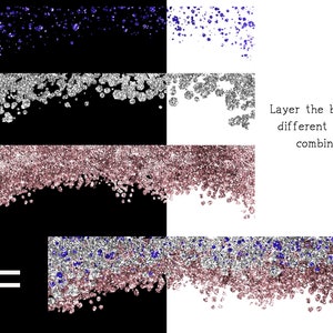 Glitter Borders Clipart, Glitter Confetti Border Overlay Png, Rose Gold ...