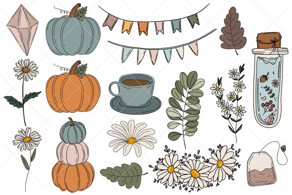 Fall Clipart, Autumn Clipart, Thanksgiving Clipart, Pumpkin Clipart ...