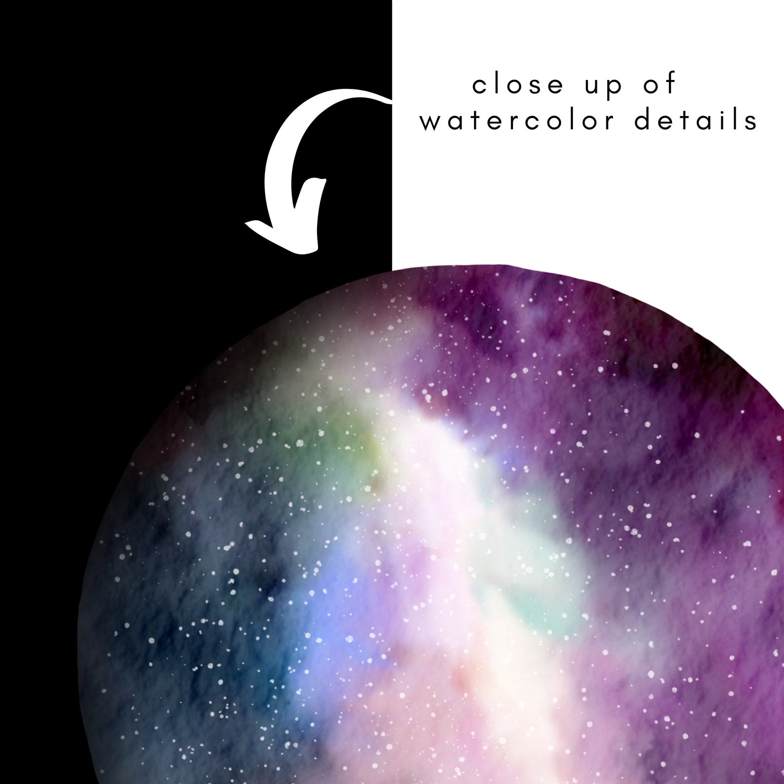 Outer Space Clipart, Watercolor Galaxy Clipart Bundle, Moon Clipart ...