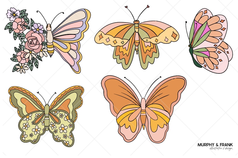 Butterfly Clipart, Butterfly Png, Butterfly Clip Art, Cute Spring ...