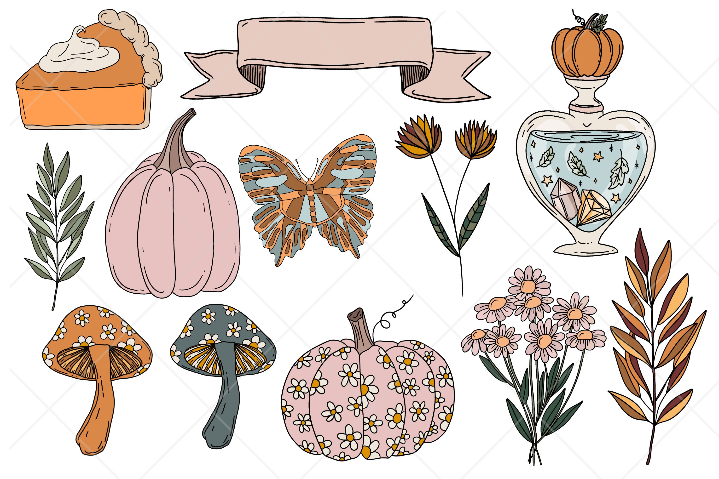 Fall Clipart, Autumn Clipart, Thanksgiving Clipart, Pumpkin Clipart ...