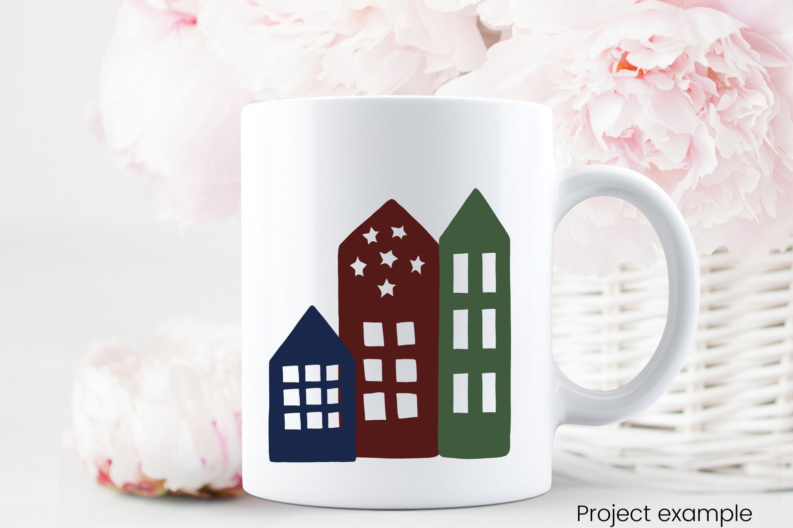 Winter Village Png, Scandinavian Christmas Png, Nordic Houses Clipart ...