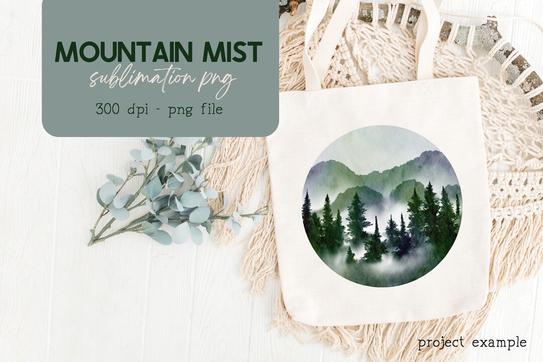 Watercolor Mountains Png, Wilderness Clipart, Sublimation Designs ...