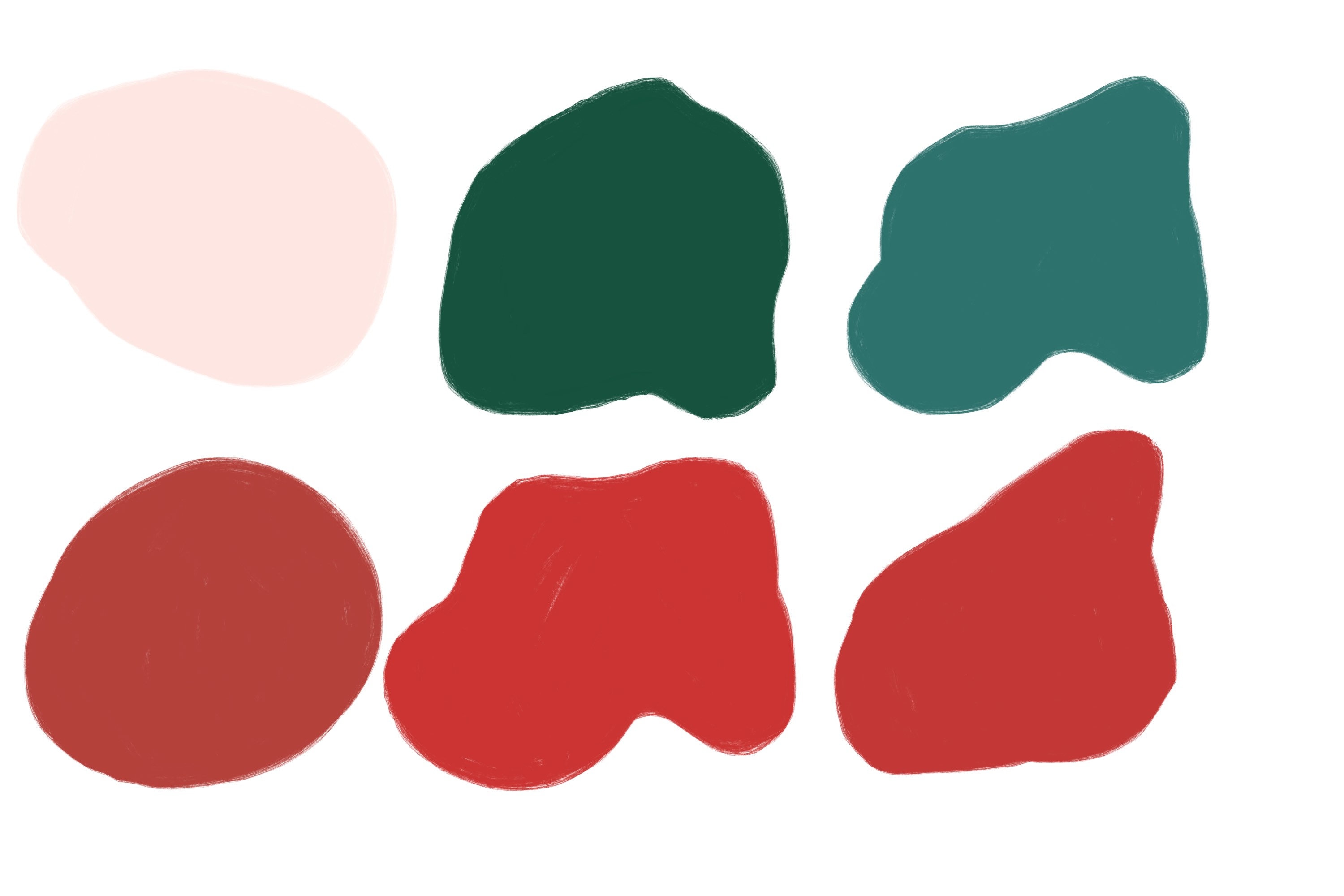 Organic Abstract Shapes Clipart, Boho Shapes Clipart, Modern Shapes ...