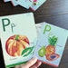 A-Z Fruits & Vegetable Alphabet Flash Cards Set for Educational Play ...