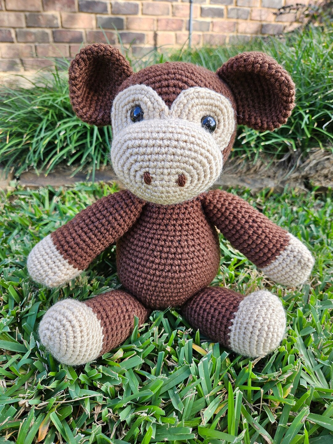 Crocheted Monkey Stuffie - Etsy