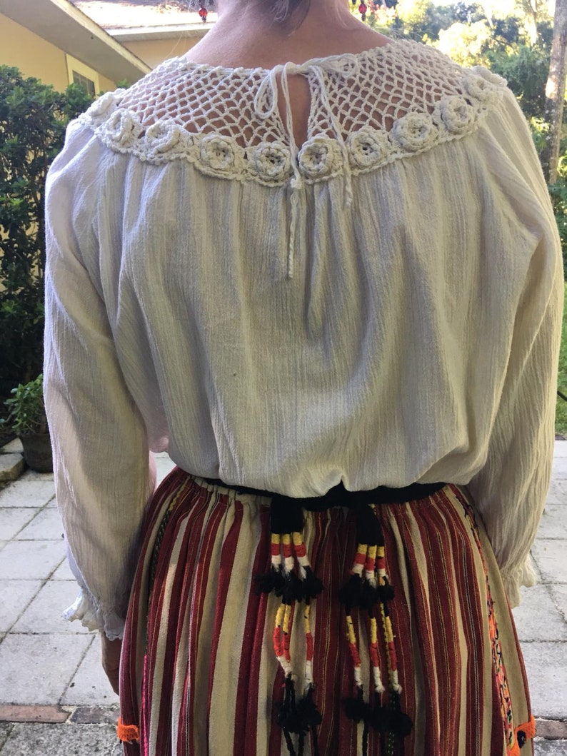 Turkish Skirt of Heavy Woven Cotton With Red Stripes - Etsy
