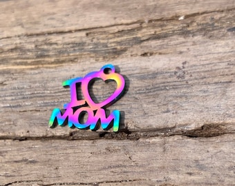 Best Mom Charm 5 PC Mom Charms Bracelet Charms Earring | Etsy