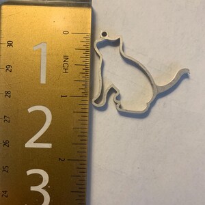 Stainless Steel Color, Adorable Cat Bezel: DIY Earring & Pendant ...