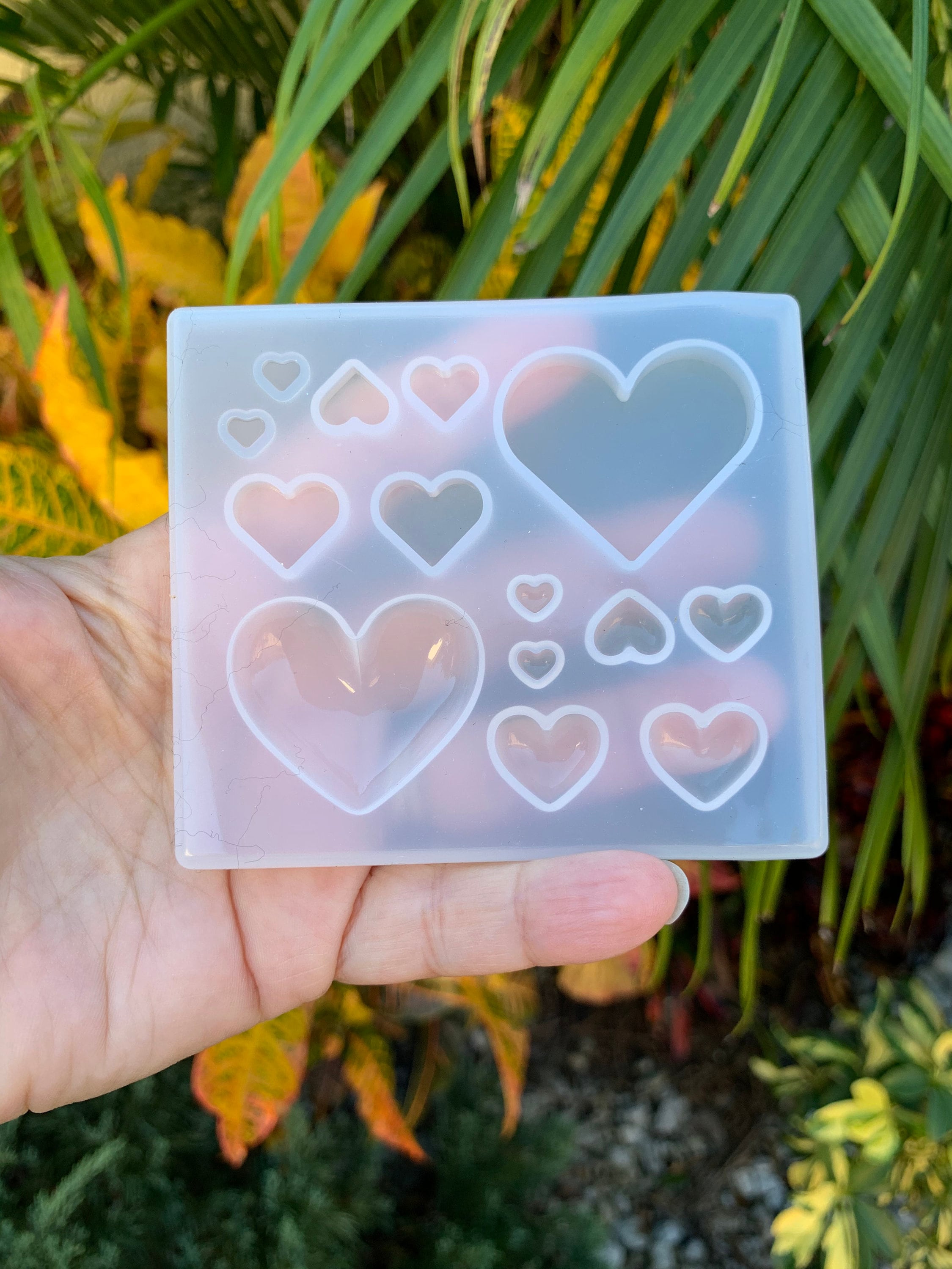 Heart Mold Silicone Mold Resin Casting Molds Resin Charm | Etsy