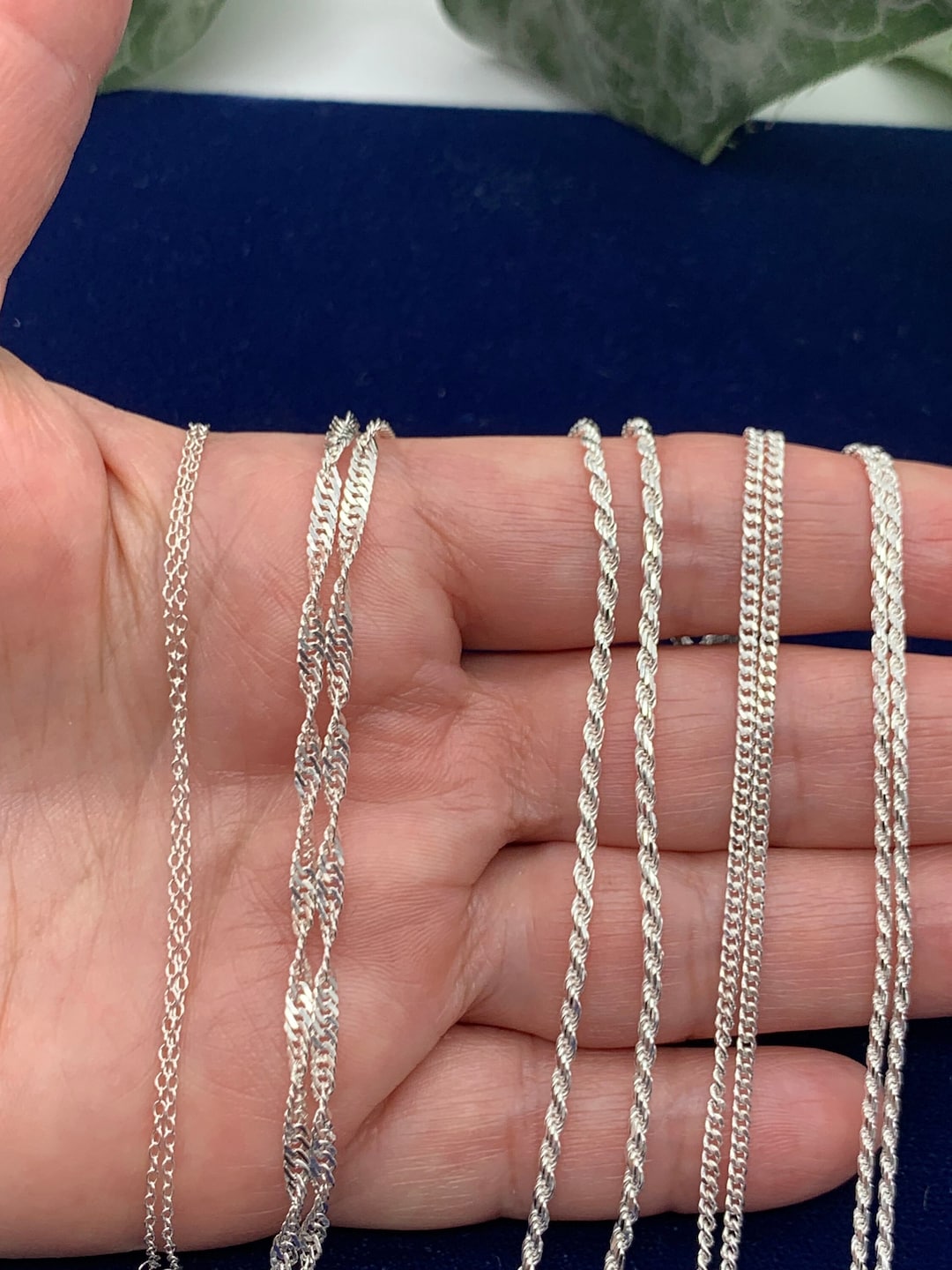 Sterling Silver Chain, 925 Sterling Silver Chain, Silver Necklace ...