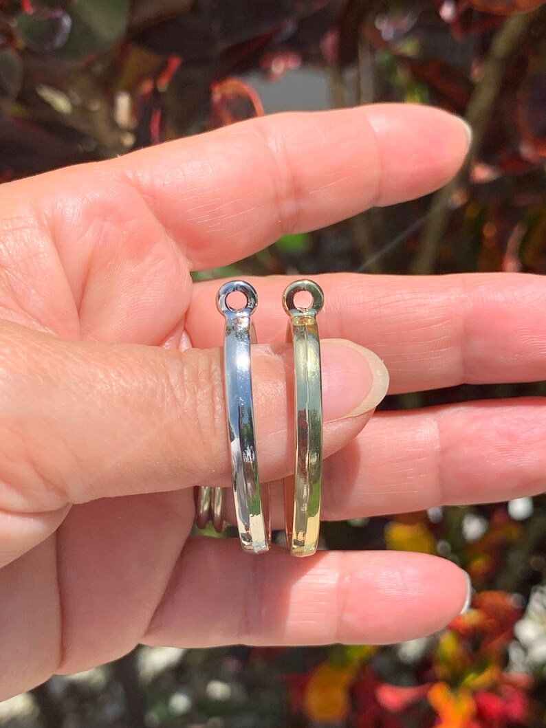 5pc Open Back Bezel SILVER or GOLD Bezel Settings Resin - Etsy