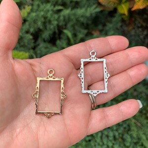10+, Picture Frame Open Back Bezel, DIY UV Resin Bezel, Resin Charm ...