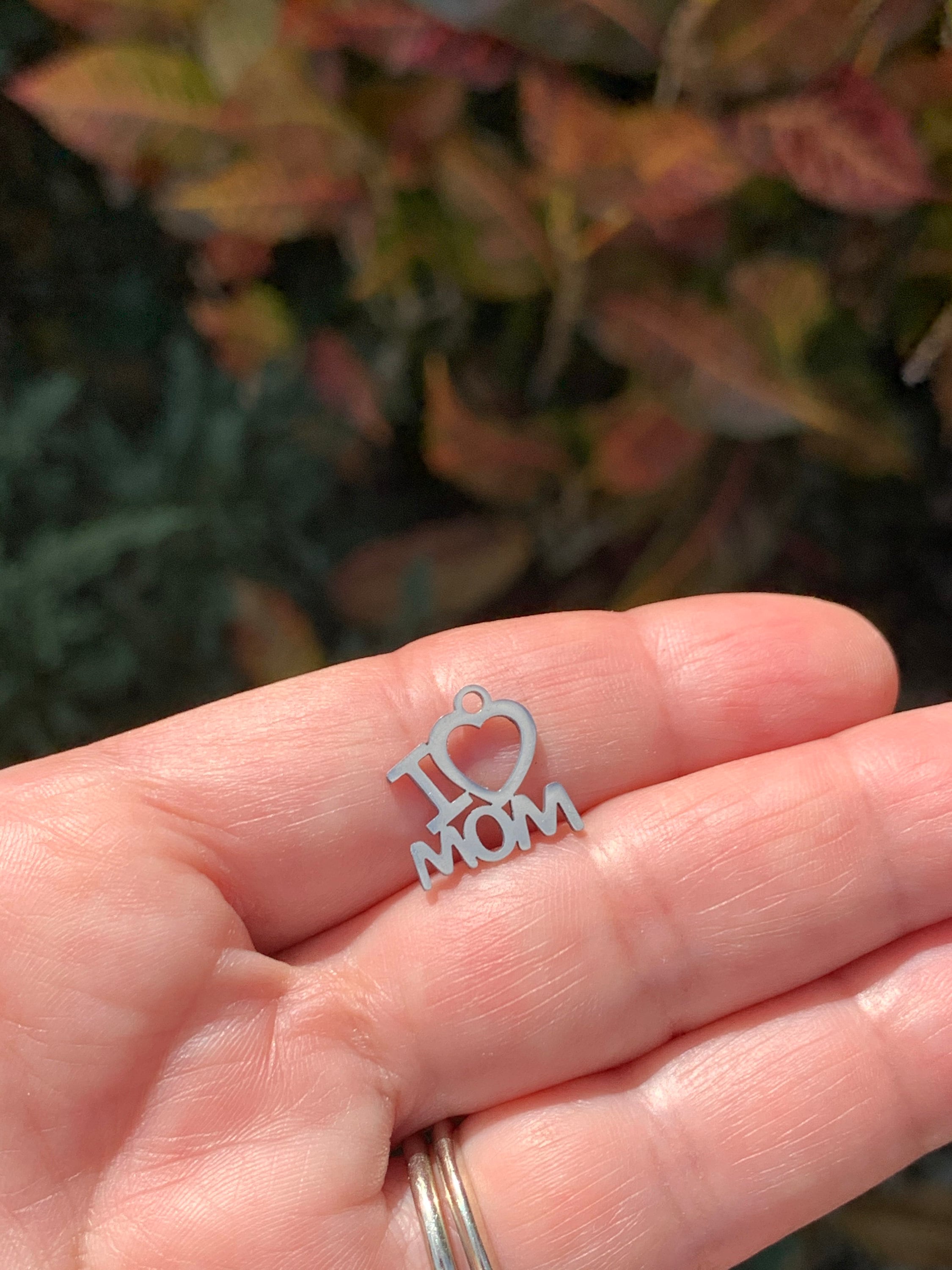 I Love Mom Charm 5 PC Mom Charm Charm for Bracelet | Etsy