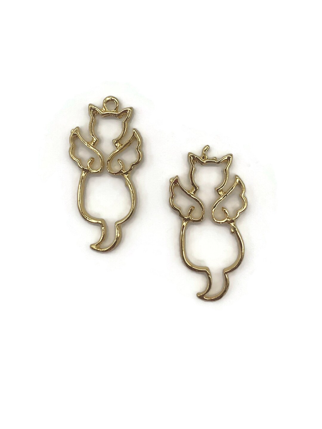 Create a Meaningful Cat Memorial With Our Angel Cat Shape Bezel for ...