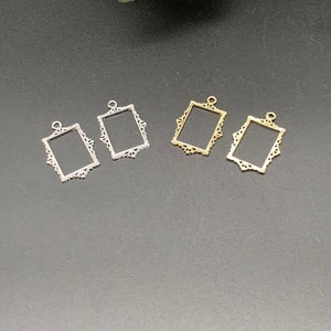 10+, Picture Frame Open Back Bezel, DIY UV Resin Bezel, Resin Charm ...