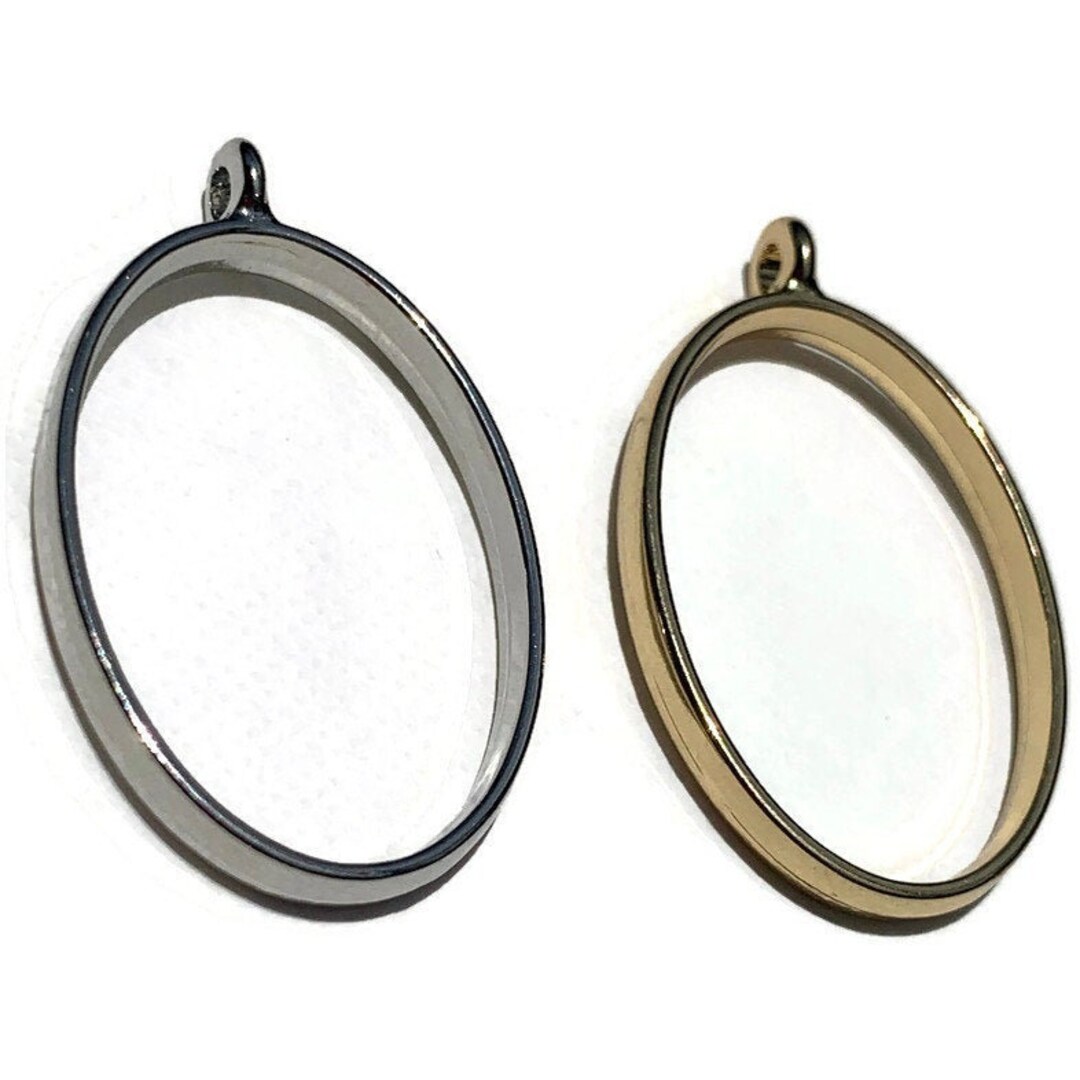 Oval Open Back Bezel Pendants: DIY Resin Jewelry Settings - Etsy