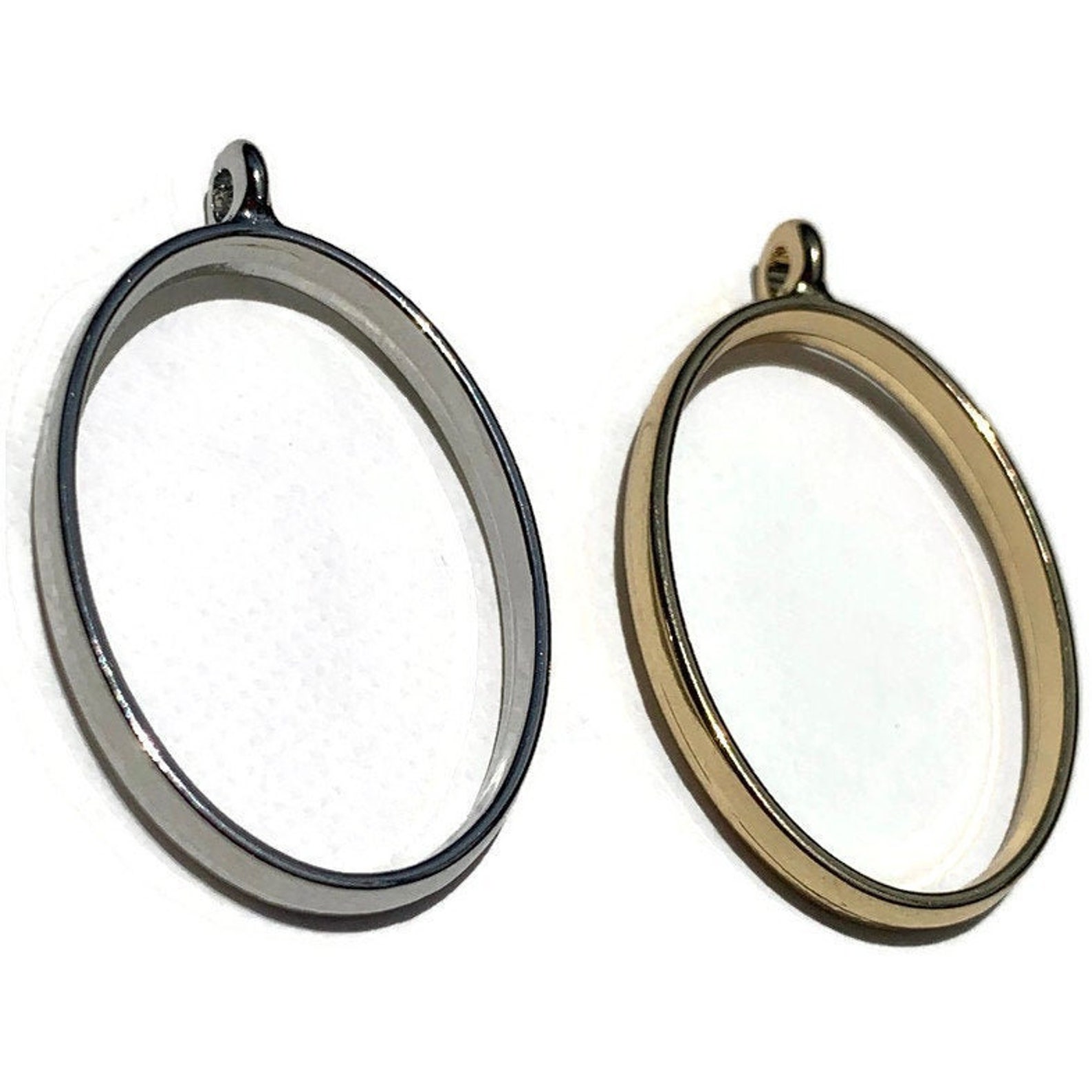 5pc Open Back Bezel SILVER or GOLD Bezel Settings Resin - Etsy