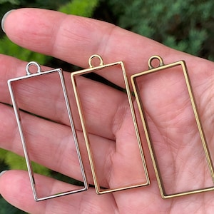 5+ Pcs, Open Back Bezel, Resin Bezel, Platinum, Gold, Bronze, Bezel for ...