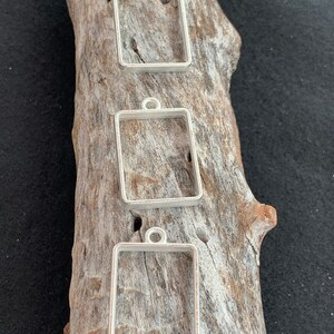 5pcs + MATTE Style, Silver, Open Back Bezel, Bezel for Resin, Trending ...