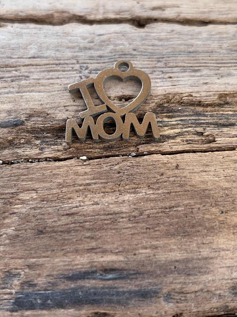 I Love Mom Charm 5 PC Mom Charm Charm for Bracelet - Etsy