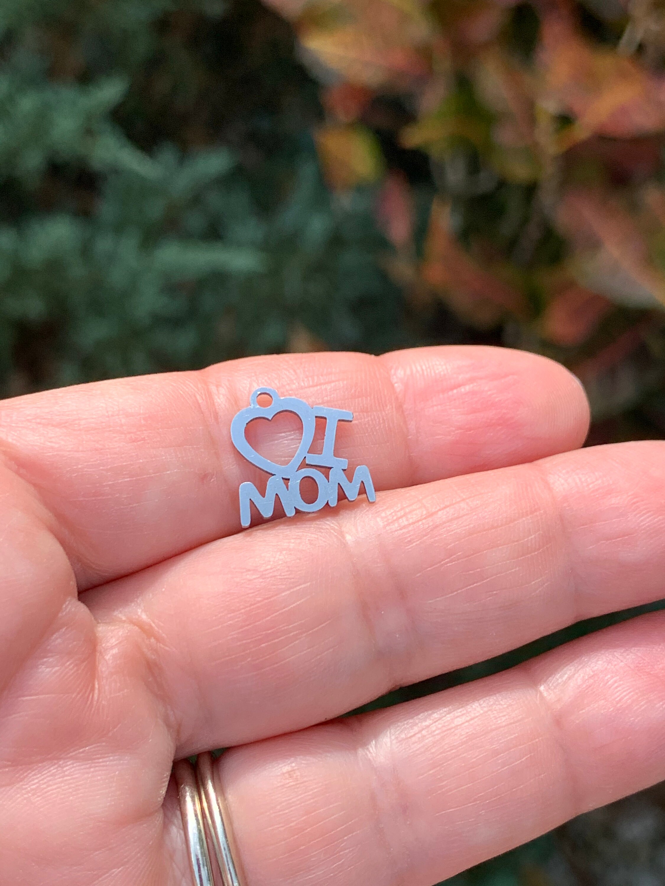I Love Mom Charm 5 PC Mom Charm Charm for Bracelet | Etsy
