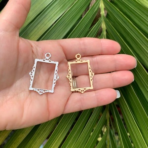 10+, Picture Frame Open Back Bezel, DIY UV Resin Bezel, Resin Charm ...
