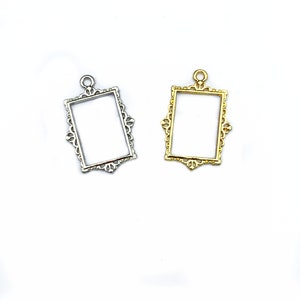 10+, Picture Frame Open Back Bezel, DIY UV Resin Bezel, Resin Charm ...