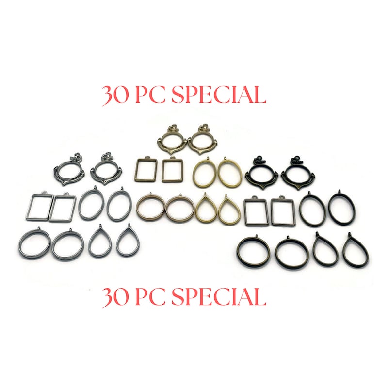 Open Back Bezels Necklace - Etsy