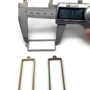 5+ Pcs, Open Back Bezel, Resin Bezel, Platinum, Gold, Bronze, Bezel for Pendants, Pressed Flower ...