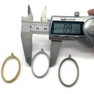 5+PC, Elegant Open Back Bezel Pendant for Jewelry Making, Open Bezel ...