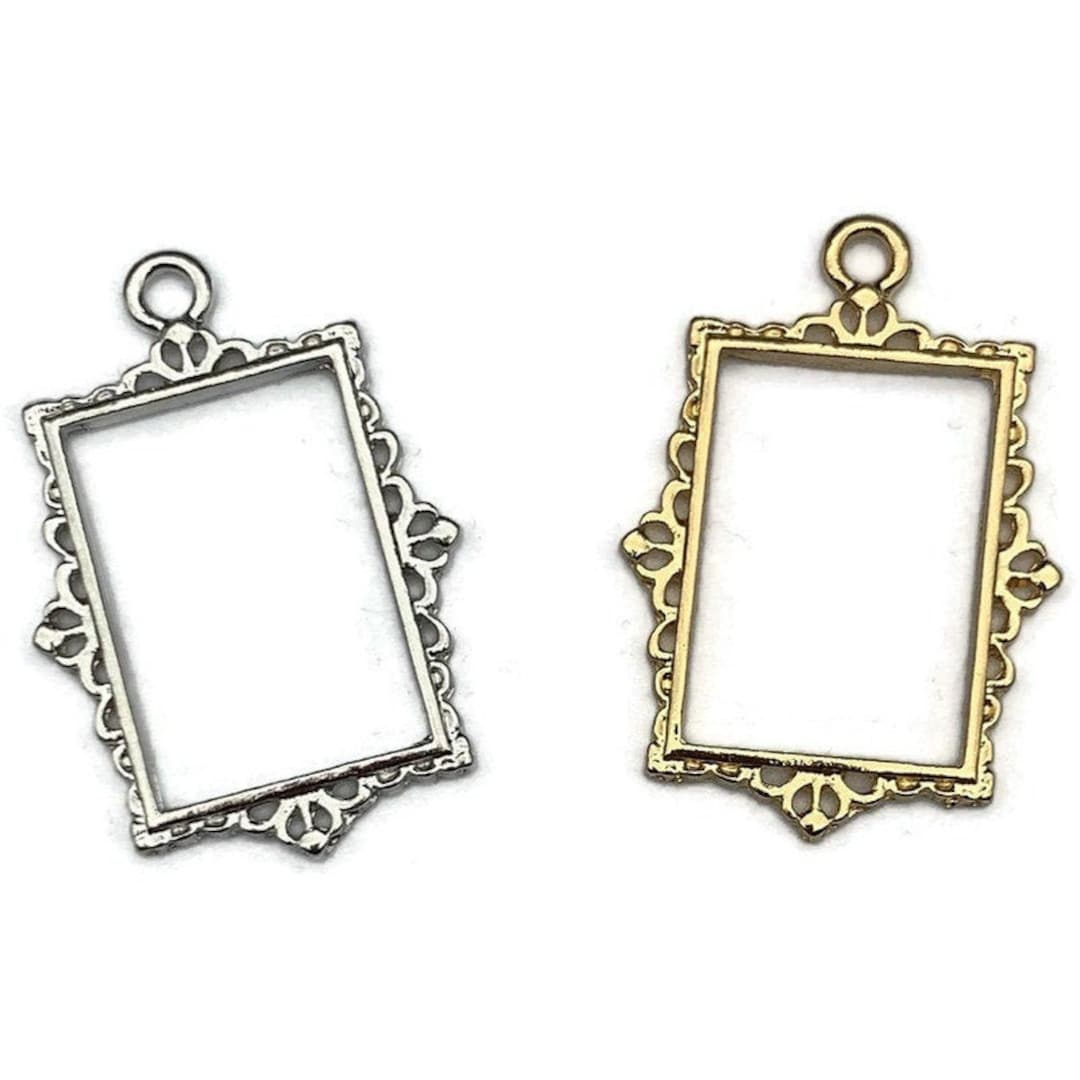 10+, Picture Frame Open Back Bezel, DIY UV Resin Bezel, Resin Charm ...