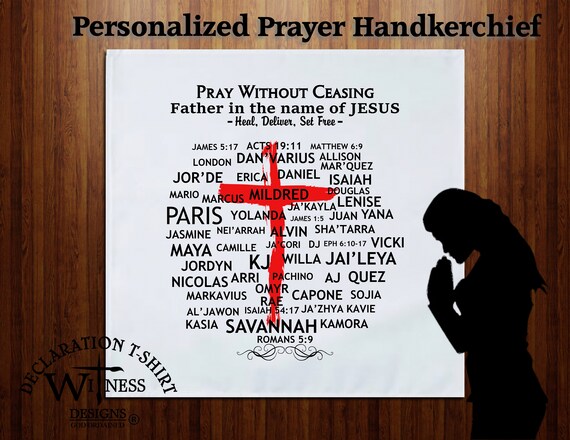 Personalized Prayer Handkerchief | Etsy