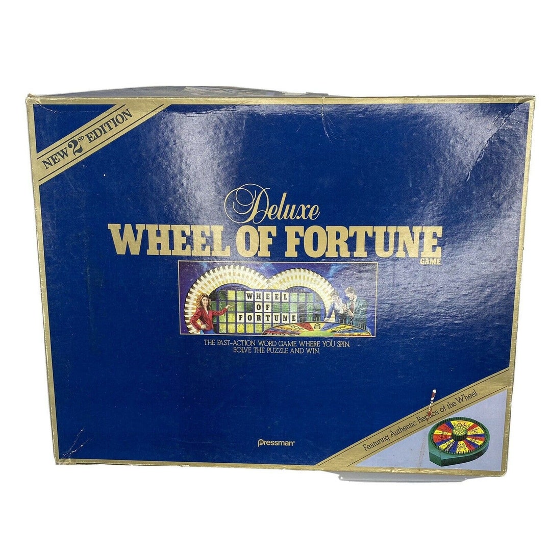 Vintage Deluxe Wheel of Fortune Board Game 1986 Pressman - Etsy