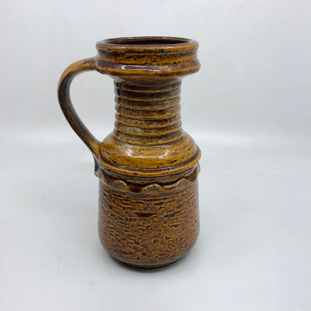 Steuler Vase Fat Lava West Germany 421-20 - Etsy