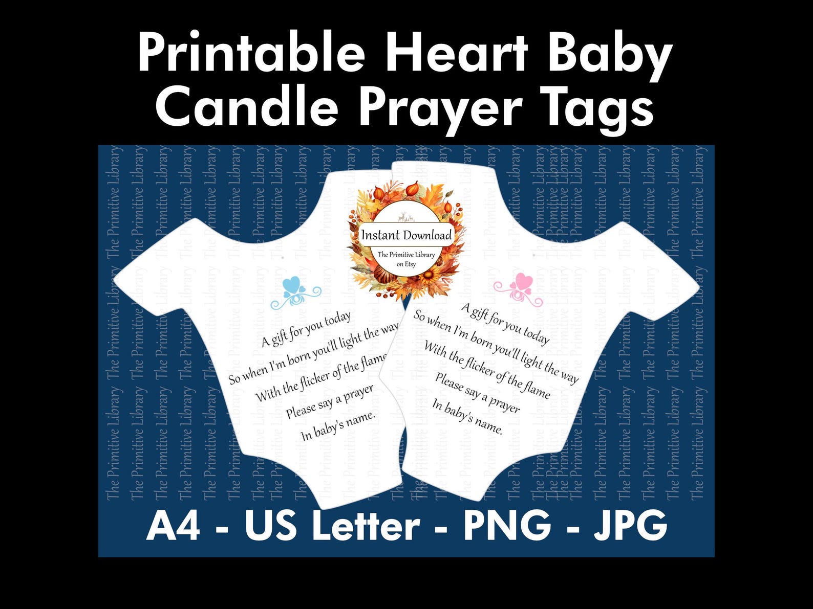 Printable Baby Shower Candle Favor Tag, Baby Candle Poem Tag, Burn This ...