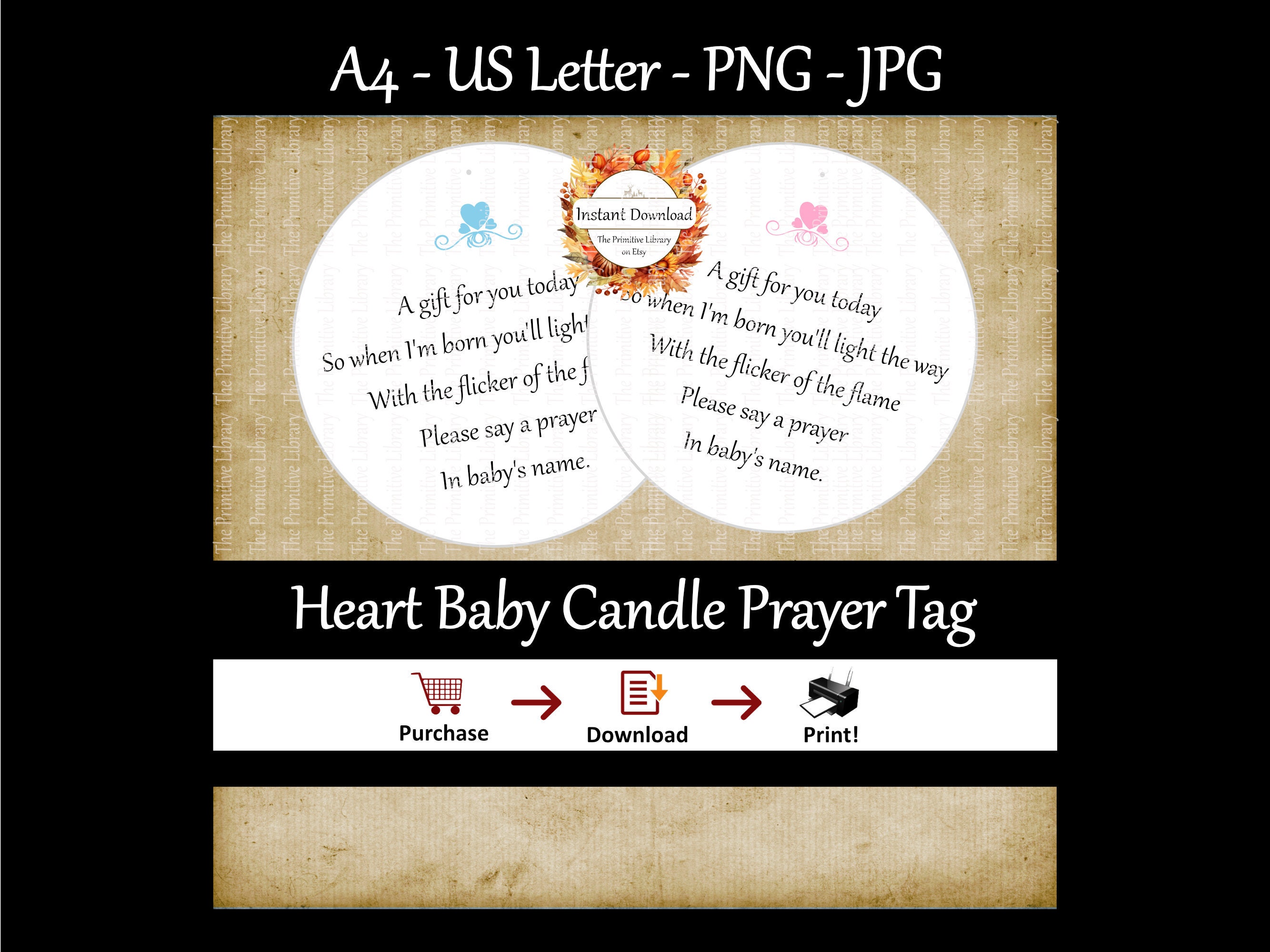 Burn This Candle Night, Baby Candle Tag, Printable Baby Shower Candle ...