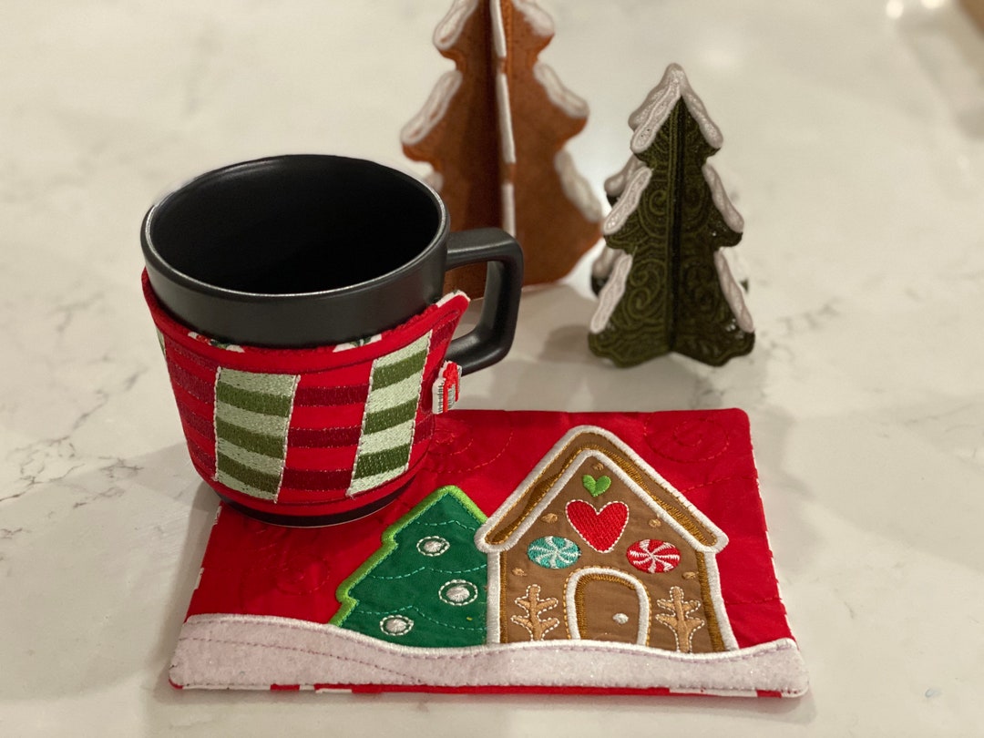 Mug Rugs and Mug Wraps. Set . Embroidered - Etsy