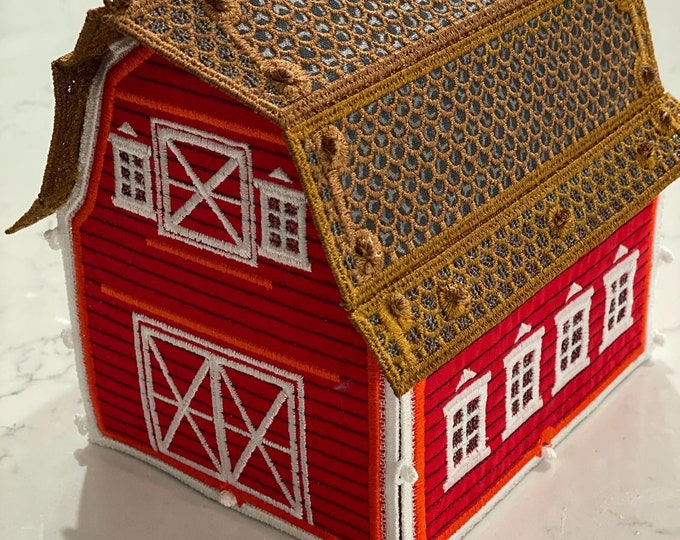 Enesco Ceramic Red Barn With Beige Roof VTG Ca. 1980's BARN ONLY - Etsy