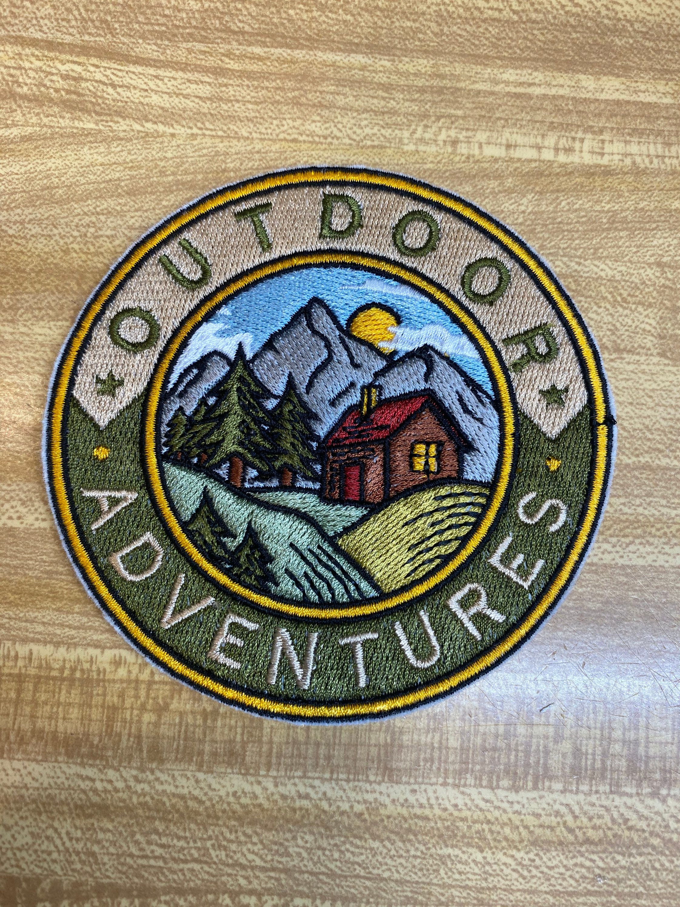 Sew on Embroidered Patch. Outdoor Adventure - Etsy