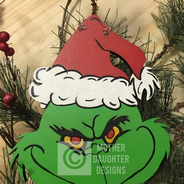 Grinch Christmas Ornaments - Etsy