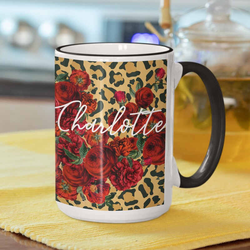 Leopard Coffee Mug - Etsy