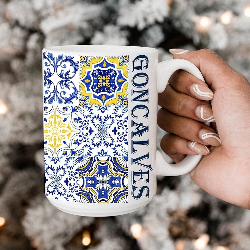 Portugal Azulejos Cup - Etsy